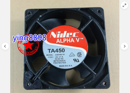 1pcs for For NIDEC ALPHA V TA450 FAN .26/.21A 115VAC A30108-10 Cooling ...