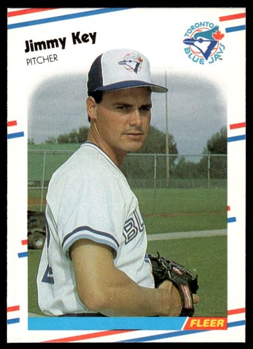 1988 Fleer Baseball Card Jimmy Key Toronto Blue Jays #114 | eBay
