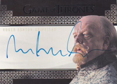 Game of Thrones Valyrain Steel Autograph Card Roger Ashton-Griffiths as ...