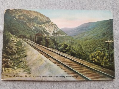 Crawford Notch NH Maine Central RR Tracks below Willey Brooks Bridge ...