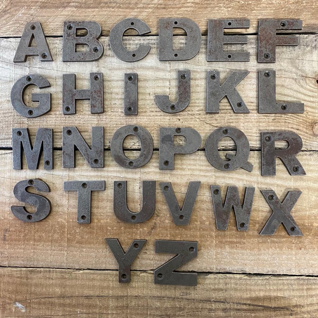 Cast Iron Letters 'M' - Rustic Signs - House Signs -Alphabet Letters ...