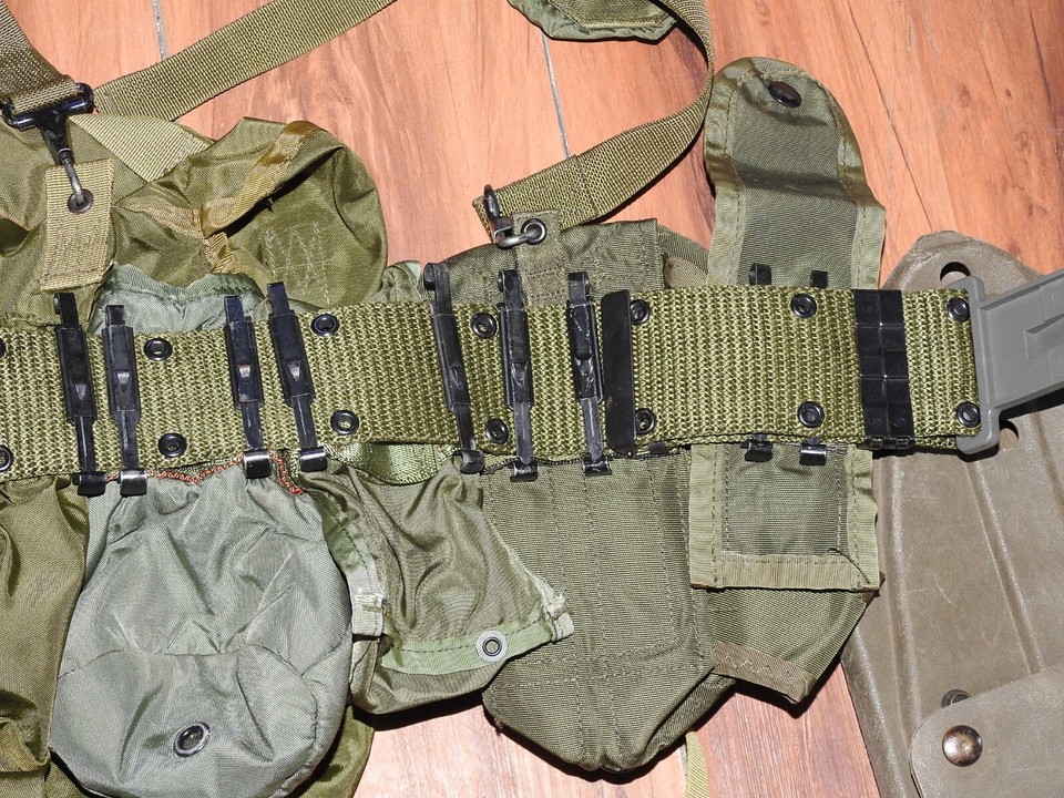 RARE USGI LC-1 & LC-2 ALICE FULL LOADOUT RIG w/ SUSPENDERS BELT ...