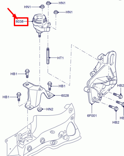 1139257 Ford Mounting engine ze 1139257 Genuine OEM Part for sale ...