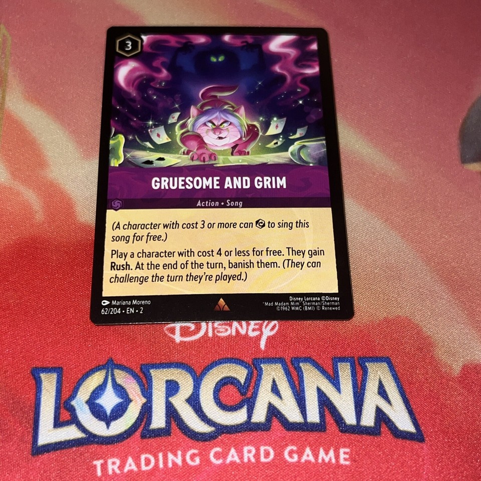 Disney Lorcana Gruesome And Grim Rare Nm Non Foil | eBay