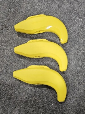 (3) Tupperware Banana Keeper Joe Yellow Banana Case Holder Storage ...