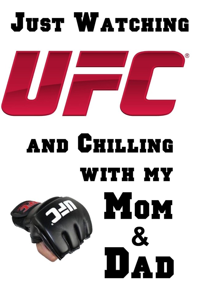 Just watching UFC and Chilling with my Mom and Dad Onesie Free shipping ...