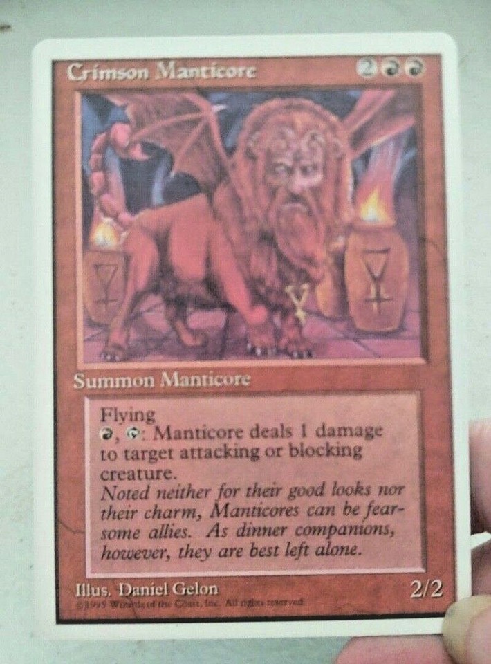 MTG Crimson Manticore Fourth Edition 183/379 Regular Rare NOS See ...