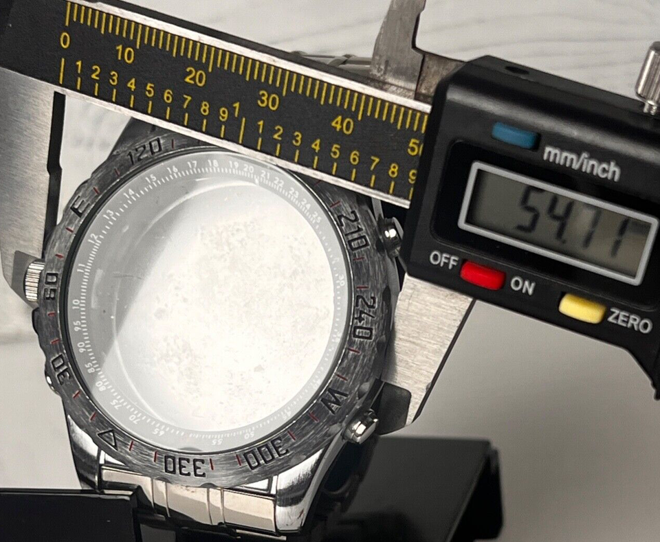 Stauer Mens Watch 54mm Case SS Bracelet With Crystal No Movement ...