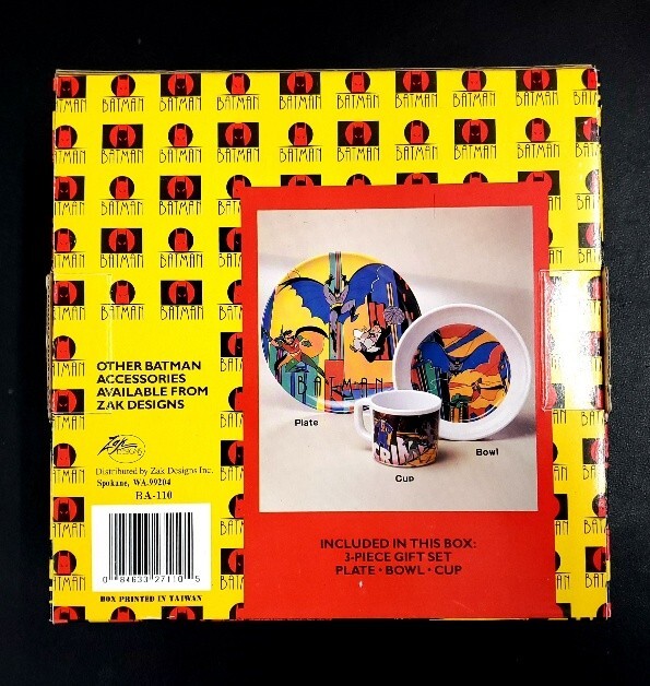 Batman The Animated Series Dinnerware Set Plate Bowl & Cup by Zak ...