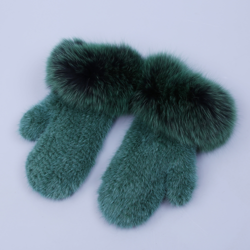 Real Mink Fur Gloves Multicolor Fur Patchwork Women Colorful Mittens ...