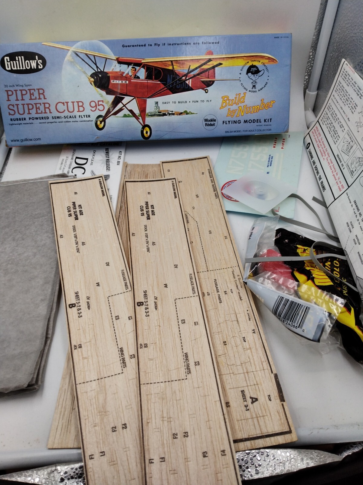 Guillow Piper Super Cub 95 Rubber Powered Semi-Scale Flyer - GUI602 ...