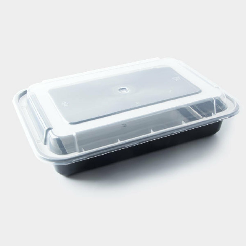 Rectangular / Round Food Containers [10 Pc] BPA Free Reusable Salad ...