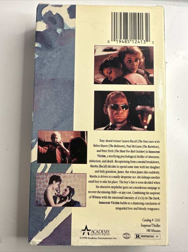 Innocent Victim Tree of Hand VHS 1990 Lauren Bacall Ruth Rendell | eBay