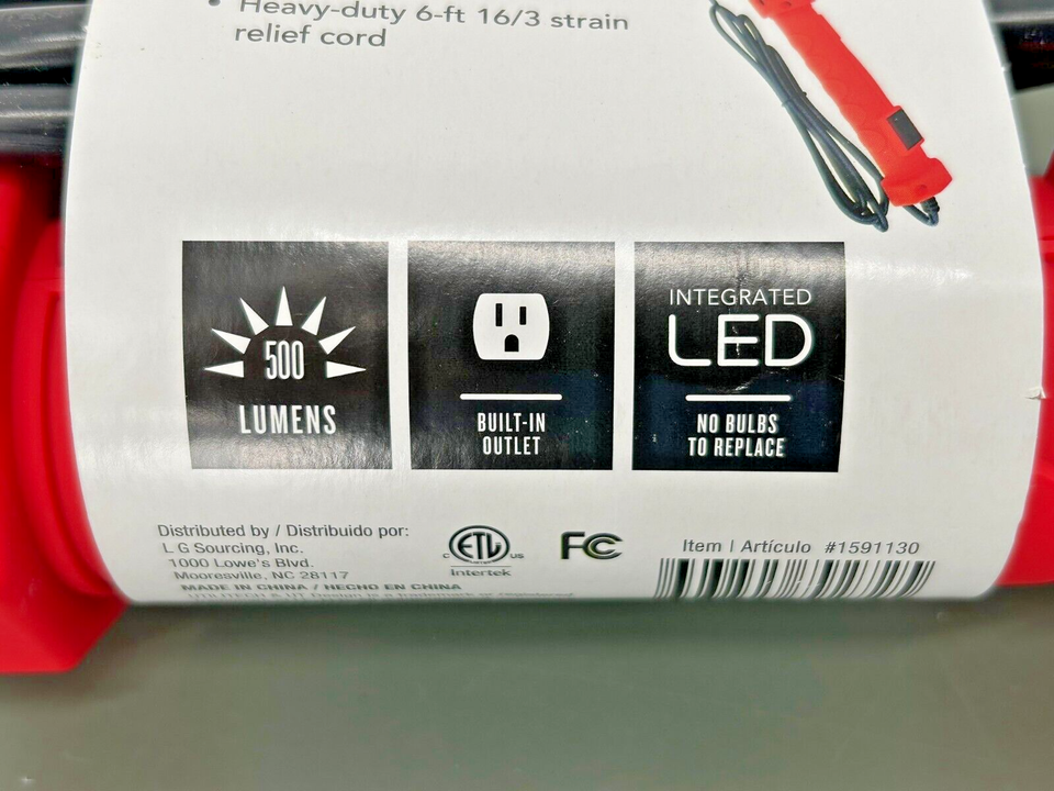 Utilitech LED Work Light Double Spring Steel 360° 10Amp #1591130 NEW | eBay