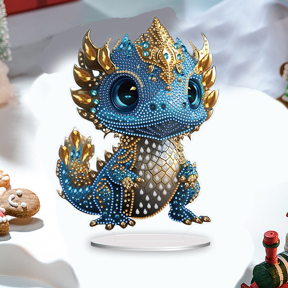 Acrylic Dragon Diamonds Painting Desktop Decoration for Office Desktop ...