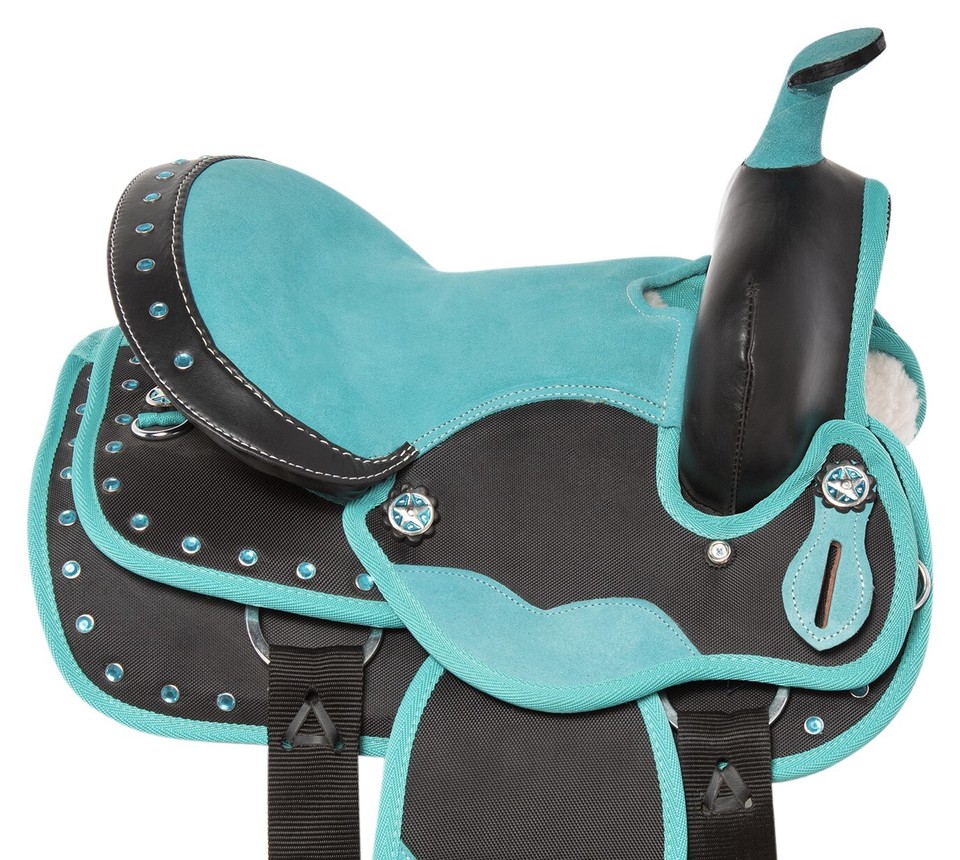 12" 13" YOUTH KIDS WESTERN HORSE SADDLE TACK SET CRYSTAL BLING | eBay