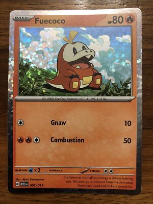 Pokémon TCG Fuecoco - Base Set 036/198 Regular Common Happy Meal Pack ...