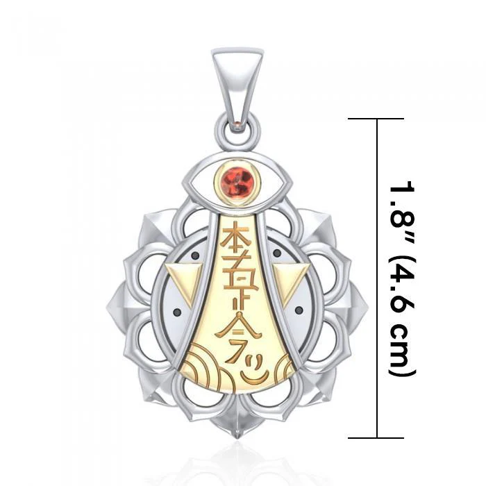 Chakra Reiki Distance Healing Symbol 925 Sterling Silver Pendant Fine ...
