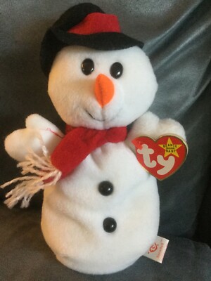 TY BEANIE BABY ORIGINAL SNOWBALL THE SNOWMAN - BRAND NEW WITH TAG | eBay