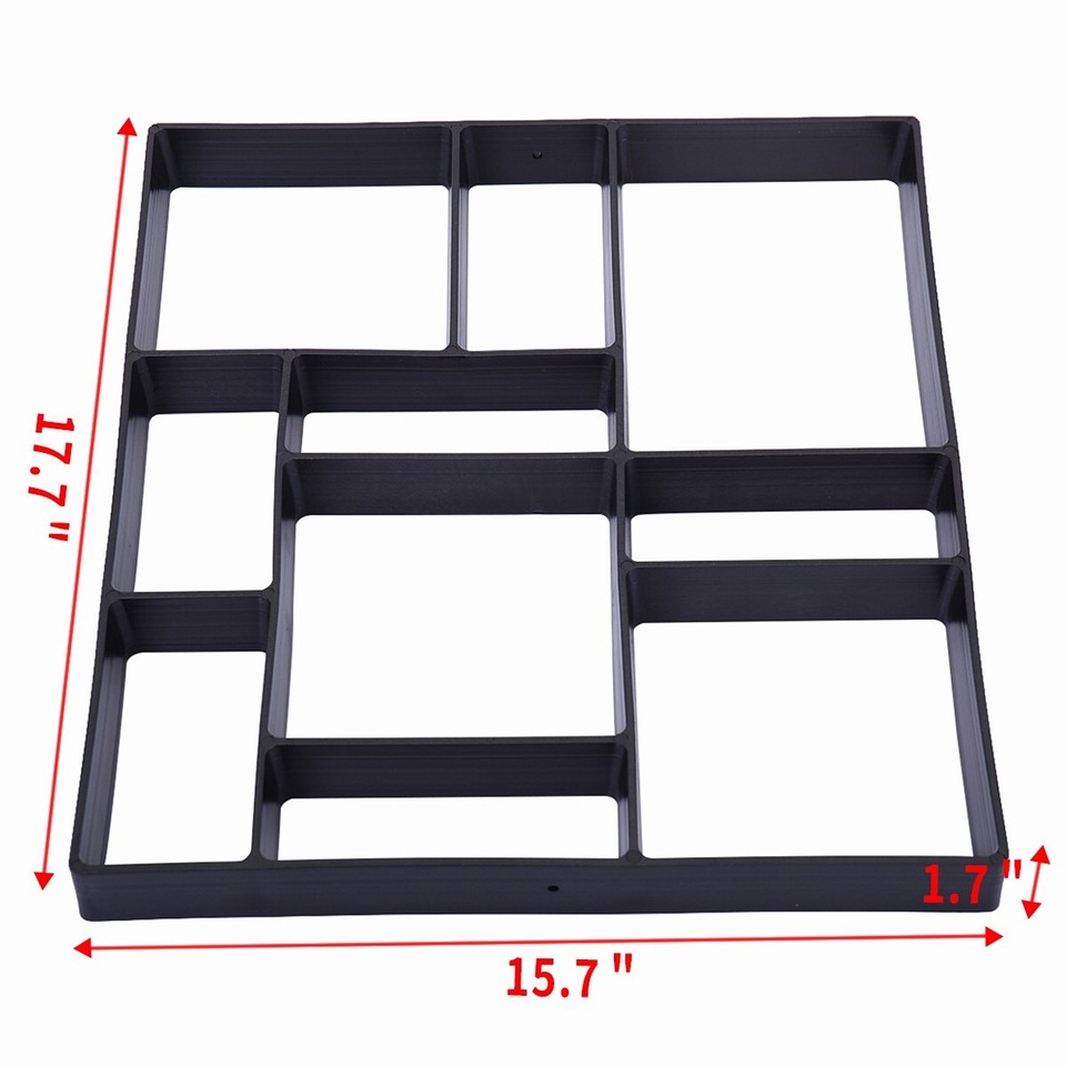 DIY Walk Maker mold Path Patios Paving Concrete Stepping Stone Mould ...