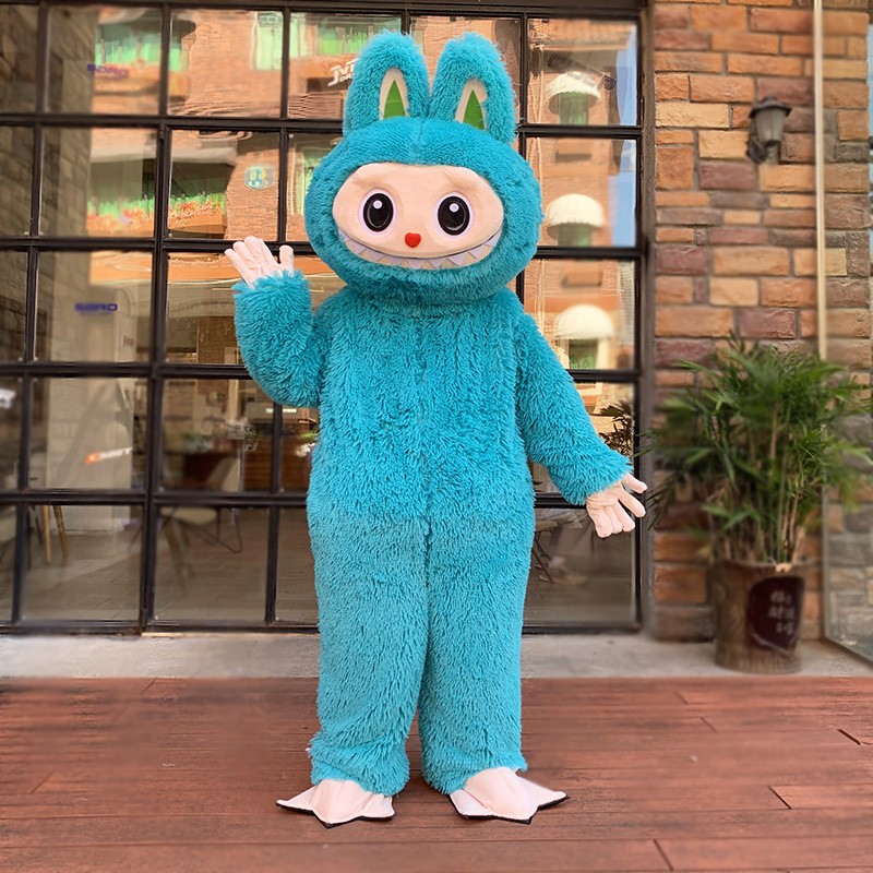 Labubu Cosplay Cartoon Costume Mascot Set Adult Clothing Commercial ...