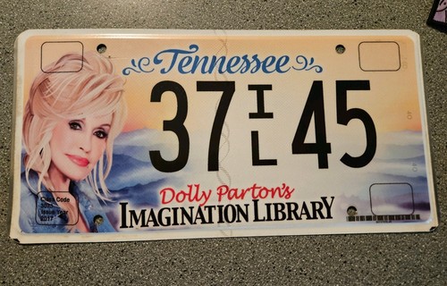 2017 Issued Dolly Parton Imagination Library License Plate | eBay