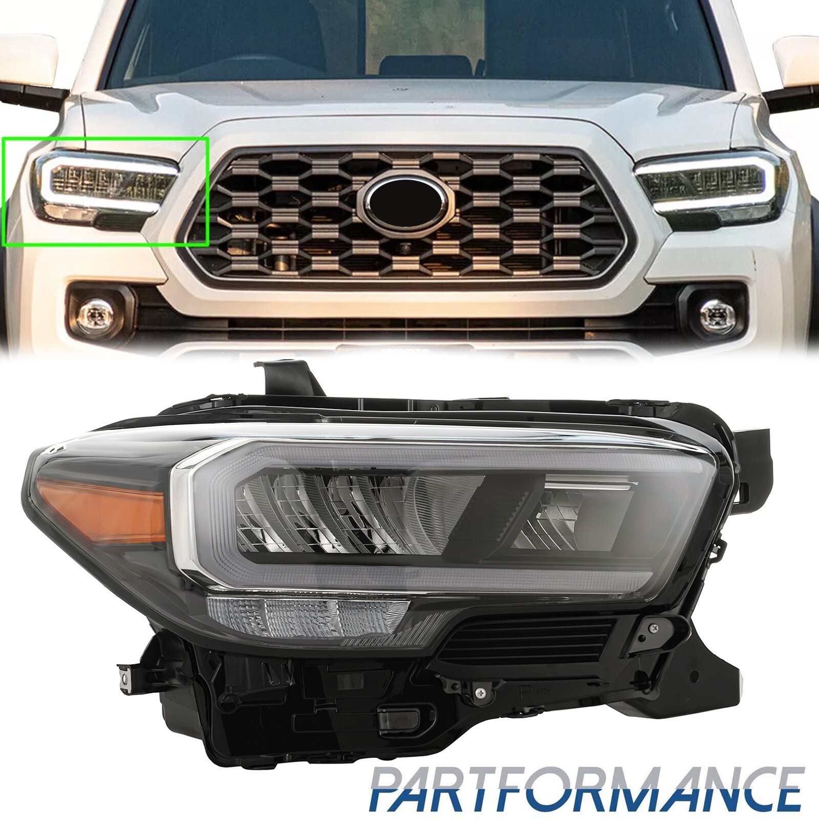 Full LED Headlight Replacement for 2020-2024 Toyota Tacoma Limited TRD ...