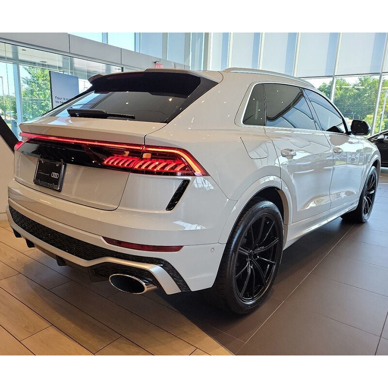 Fits Audi RSQ8 RS Q8 2020-23 REAL CARBON FIBER Rear Roof Spoiler Window ...