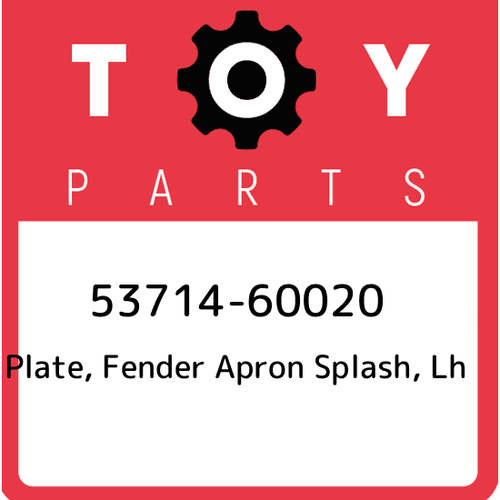 53714-60020 Toyota Plate, fender apron splash, lh 5371460020, New ...