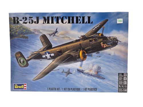 Revell B-25J Mitchell Aircraft Plastic Model Kit 1:48 Scale 85-5512 ...