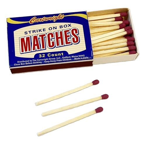 Cartwright, Strike On Box Pocket Matches, Premium Quality, 32 Count ...
