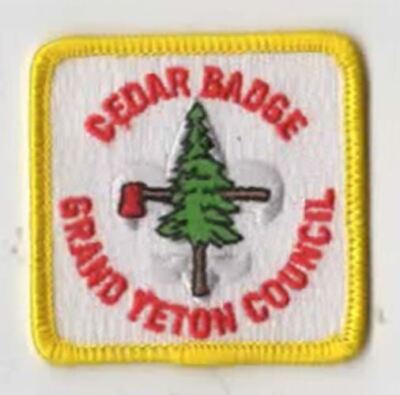Cedar Badge Grnd Teton Council YLW Bdr. [YA1760] | eBay