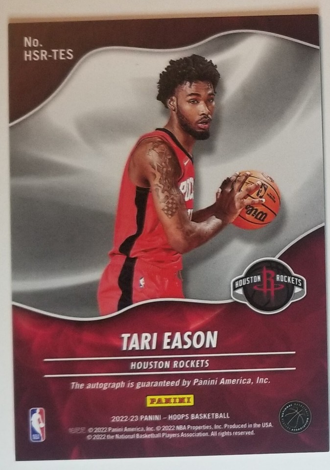 2022-23 Panini NBA Hoops Tari Eason RC Auto HOT SIGNATURES Autograph # ...