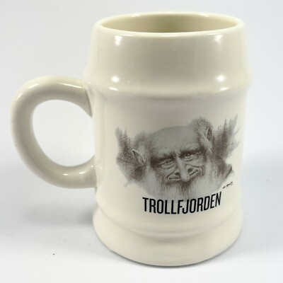Trollfjorden Hurtigruten Troll Coffee Mug Stein Souvenir Norwegian ...