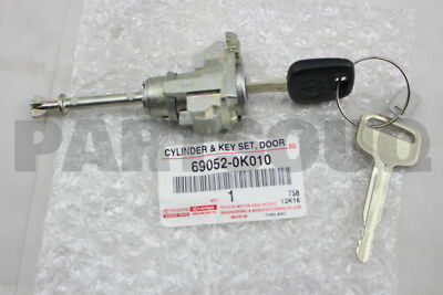 690520K010 Genuine Toyota CYLINDER & KEY SET, DOOR LOCK, LH 69052-0K010 ...