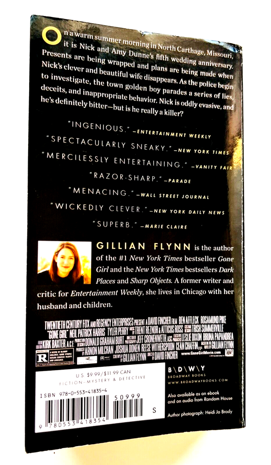 Gone Girl by Gillian Flynn Paperback *Very Good *Paperback *Actual Book ...