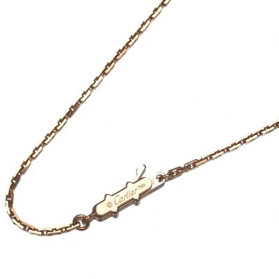 Auth Cartier Chain Necklace Chains and Links 42cm 18K 750 Rose Gold | eBay