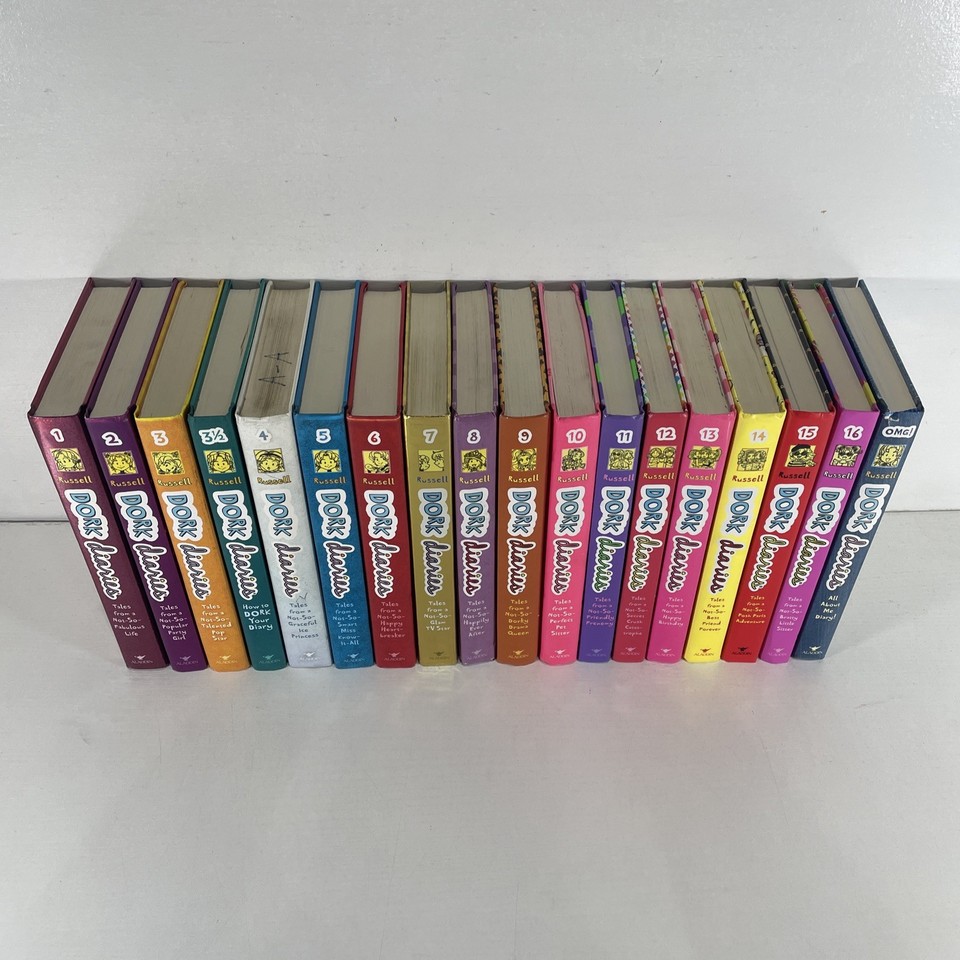 Complete Set Series - Lot of 18 Dork Diaries HARDCOVER by Rachel Renee ...