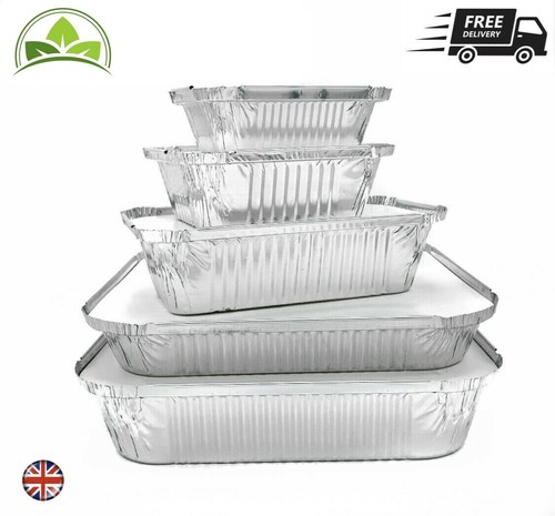 Aluminium Foil Food Containers Take Away Box No1 - No2 - No6a - 9x9 ...