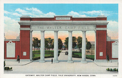 Postcard Gateway Walter Camp Field Yale University New Haven ...