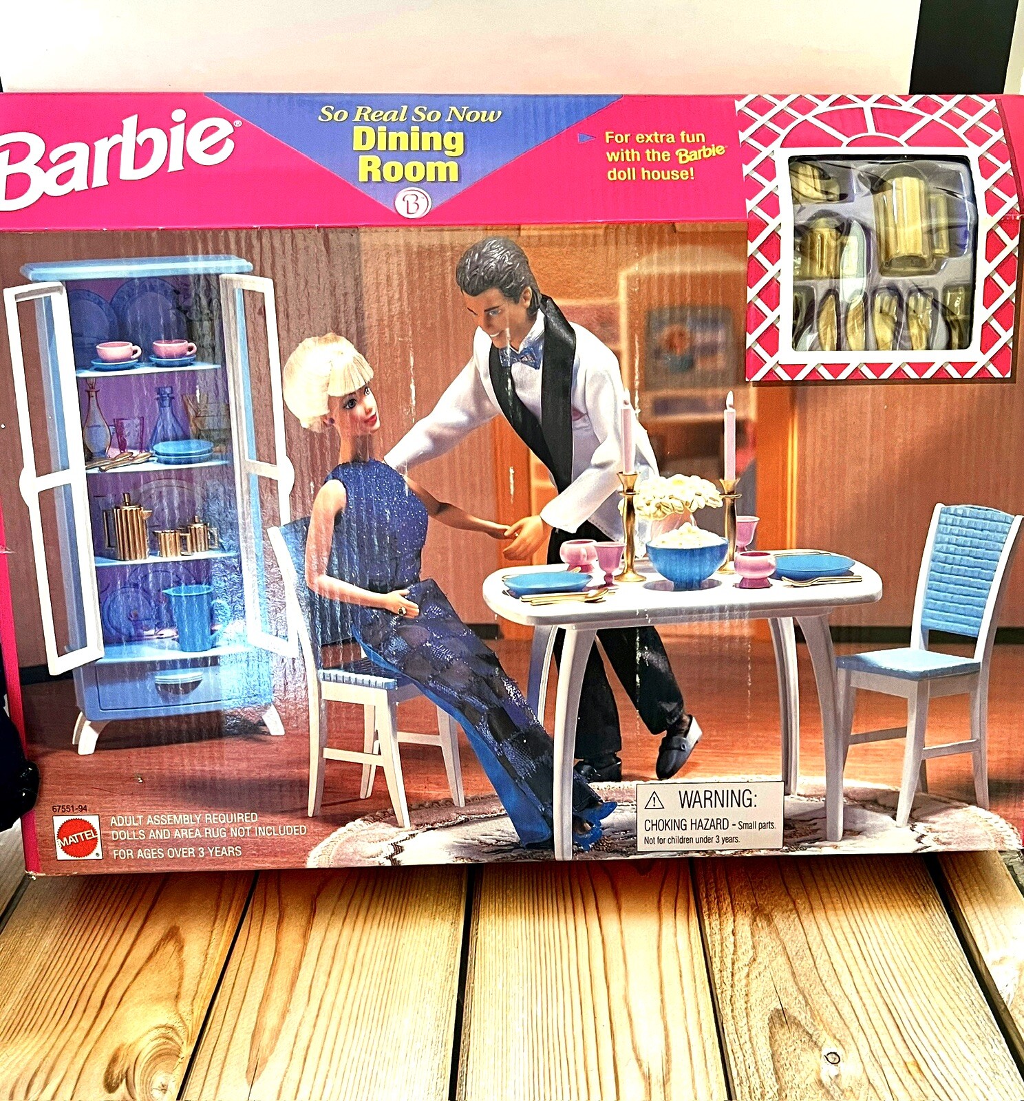 Barbie So Real So Now Dining Room 67551 - 94 1998 NIB Mattel | eBay