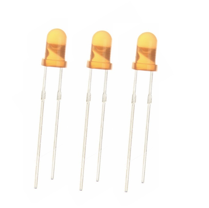 30PCS Diffused LED 3MM ORANGE COLOR ORANGE LIGHT Super Bright NEW | eBay
