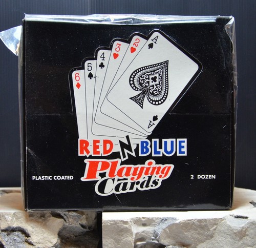 Red N Blue Plastic Coated Playing Cards - 24 Decks! | eBay