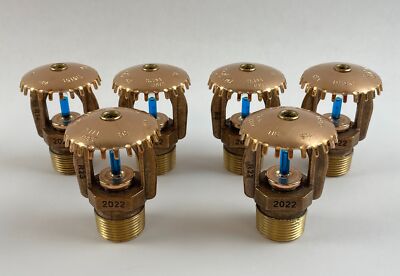 Tyco Upright Sprinkler Gold and Blue 1 inch TY5151 Set of 6 | eBay