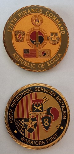 Lot of 2: US Army South Korea Command Sergeant Major CSM Presentation ...