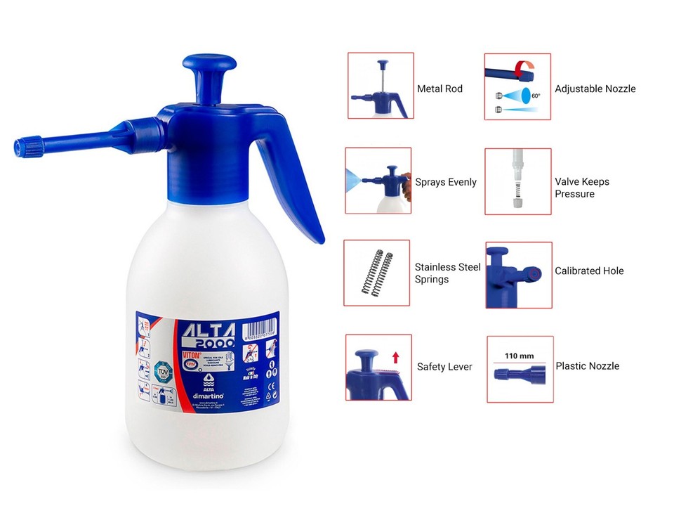 Brake Cleaner Spray Bottle; Pressurized Hand Pump Sprayer; Chemical ...