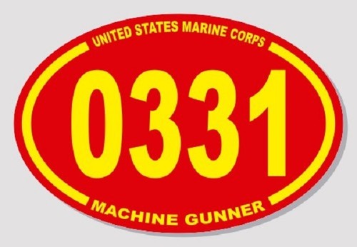 Lot of (5) STICKERS 3 X 4.5 UNITED STATES MARINE CORPS USMC 0331 ...