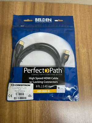 Crestron CBL-HD-LOCK-8 Locking High-Speed HDMI Cable 8ft Black New | eBay
