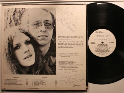 Gary Nieland & Carol Van Nordstrand Autographed Lp Live On Licorice ...