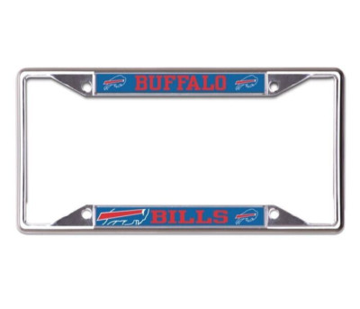 BUFFALO BILLS METAL LICENSE PLATE FRAME HIGH QUALITY DOMED GRAPHICS NFL ...